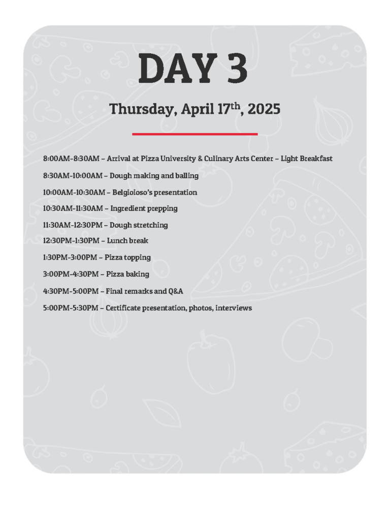 3-Day Intensive “The Art of Neapolitan Pizza” with Maestro Enzo Coccia ...